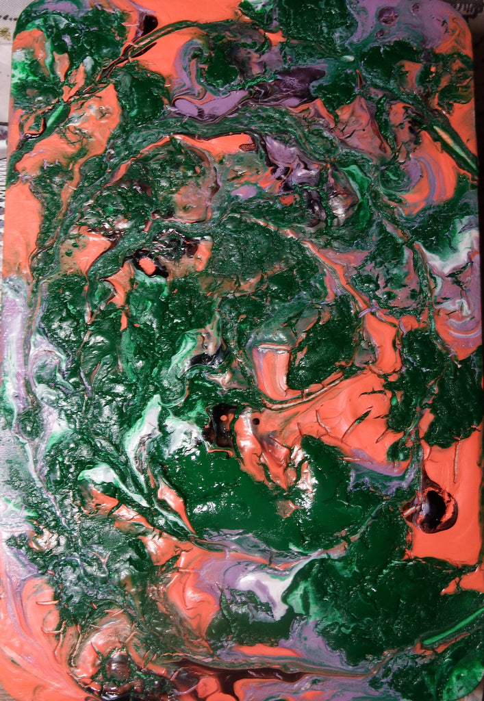 Pouring art Color Theory Dry Paintings By Teresita Blanco
