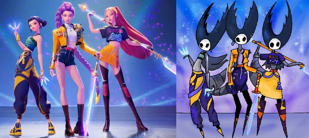 Hollow Knight KPOP Demon Hunters Fanart By Teresita Blanco